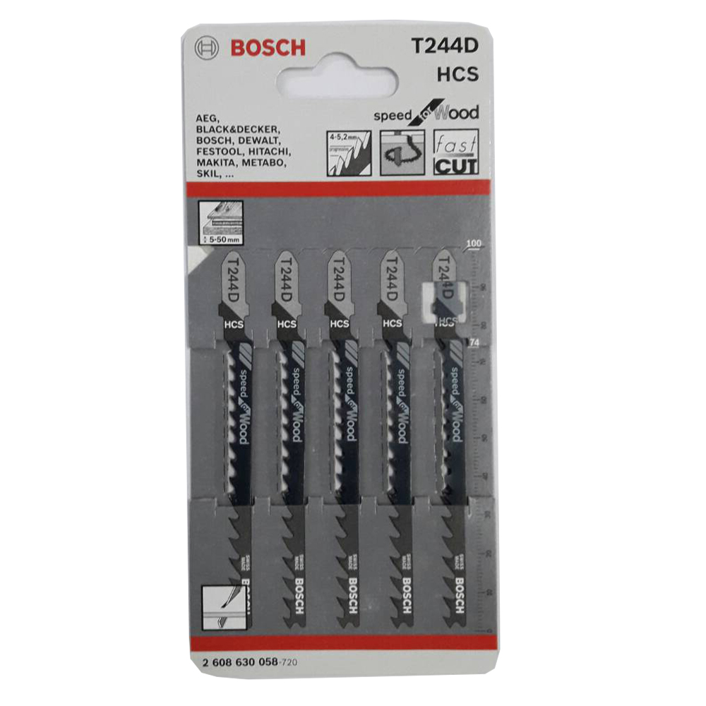 ใบเลื่อยจิ๊กซอ BOSCH T244D - บริษัท โอ.เค. กิจเจริญ 689 จำกัด